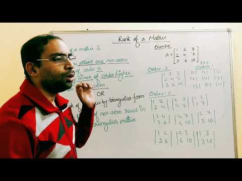 Rank of a matrix
