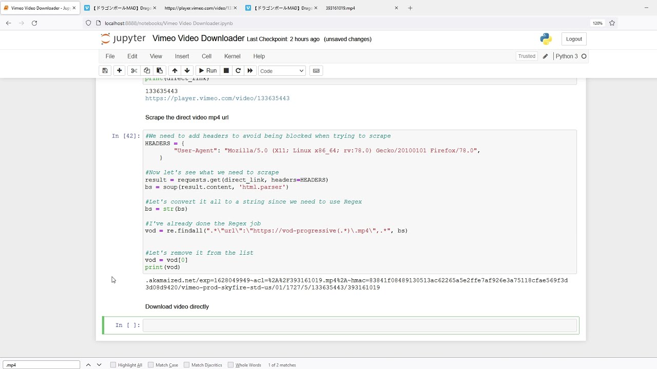 Coding a Vimeo video downloader || Python || Quick Tutorial