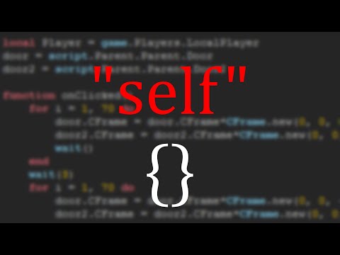 What is "self" and how to use "self" | Roblox Studio Tutorial