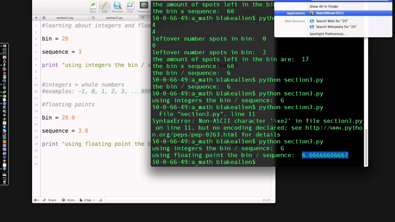 Python for Bioinformatics - Python As A Calculator