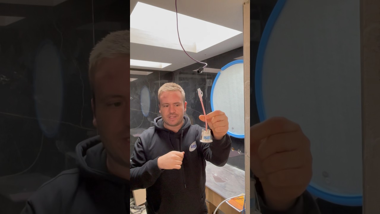 How we install Faradite motion sensors super fast #control4 #electrician #smarthome