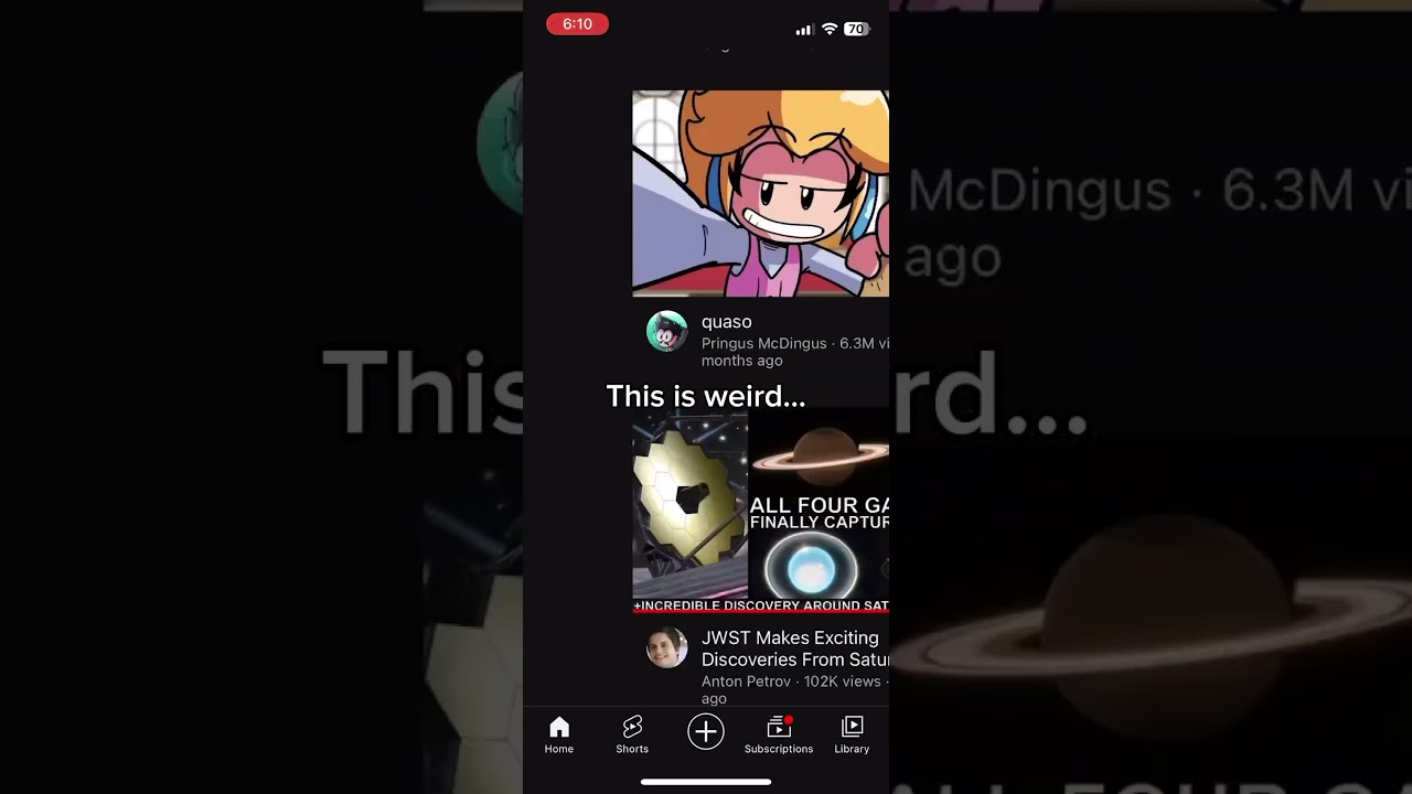 Weird glitch in YouTube app #shorts #youtube #glitch #youtubeglitch