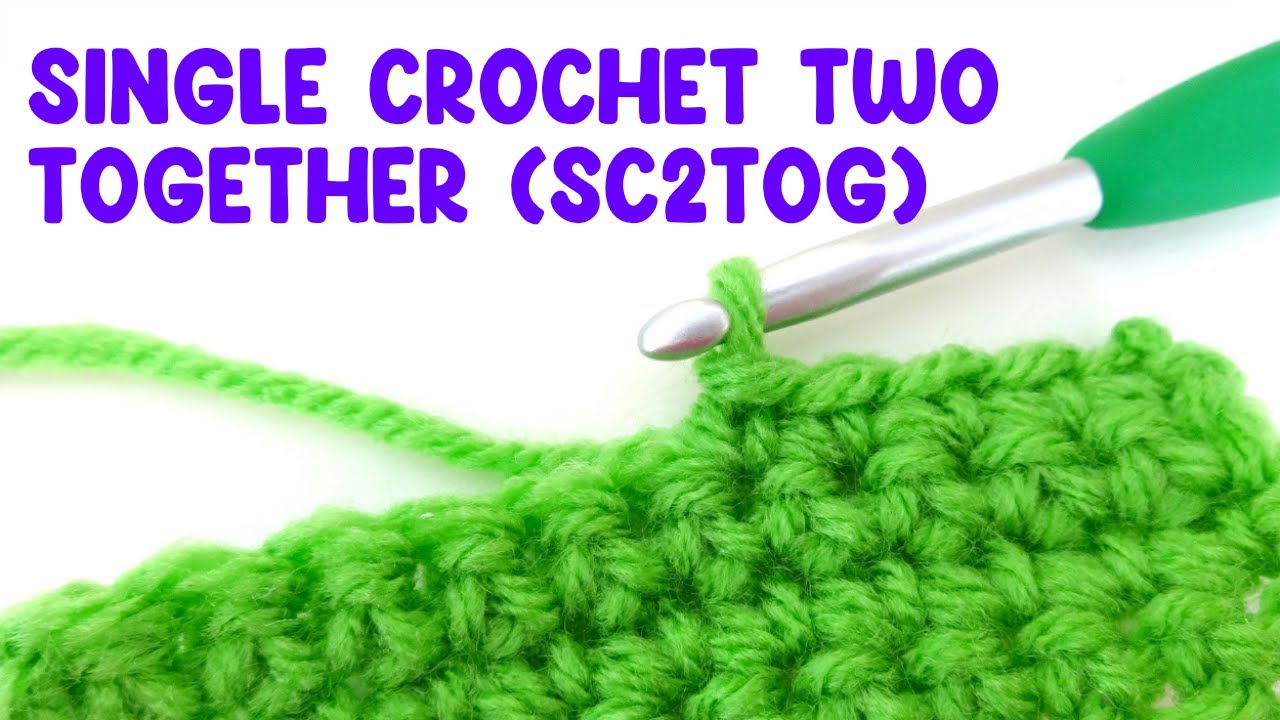 How to Single Crochet Two Together (sc2tog) Very Easy!