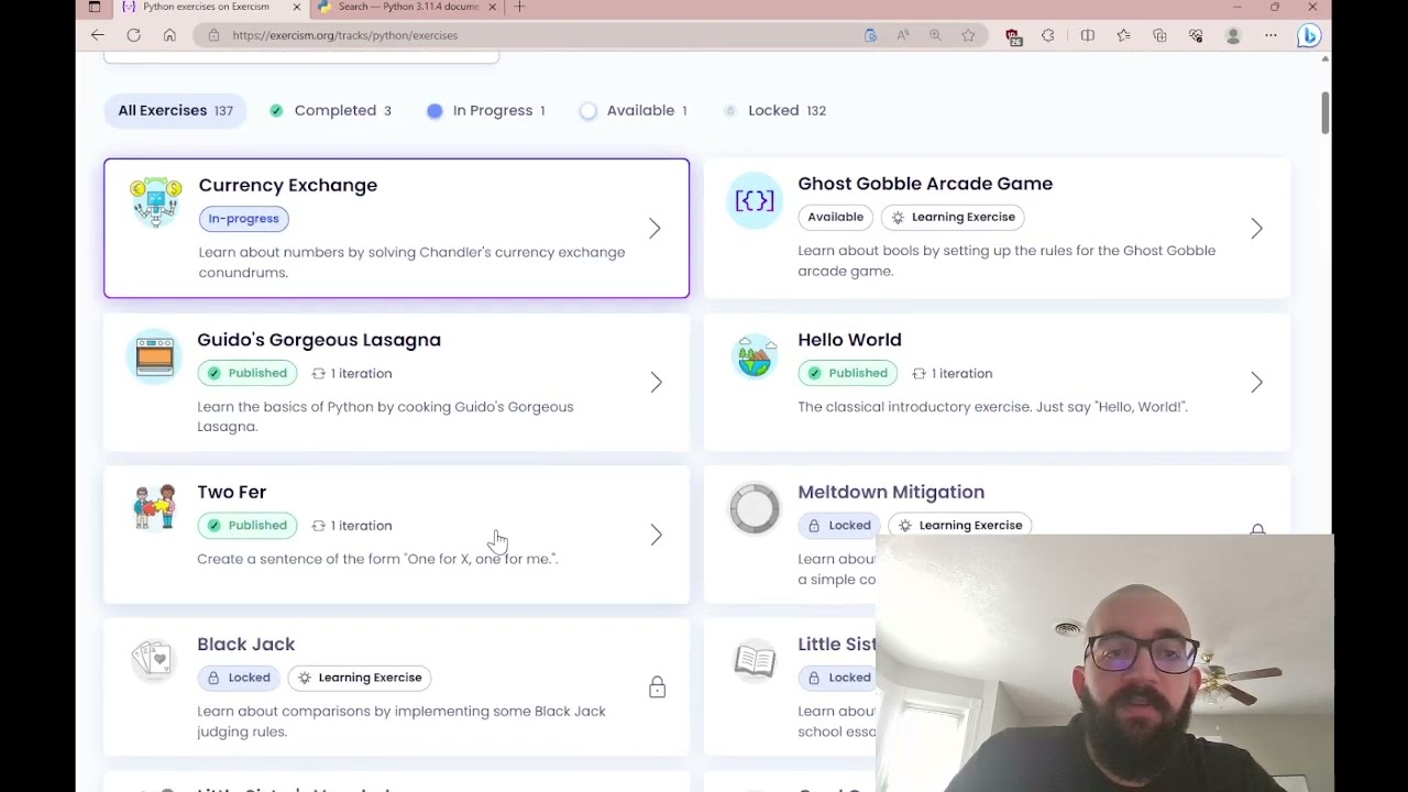 Python Coding Challenges - Exercism, then Code Wars
