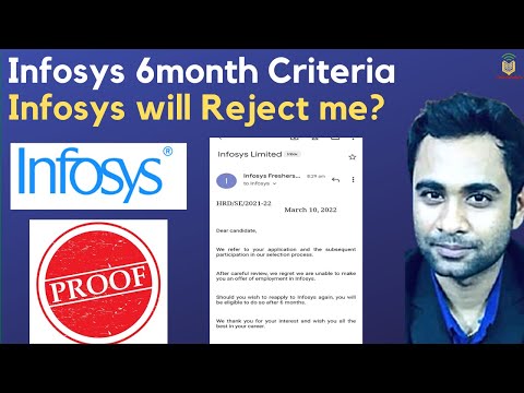 Infosys 6month Criteria Proof | Infosys 6month criteria explained |Infosys will reject me ?
