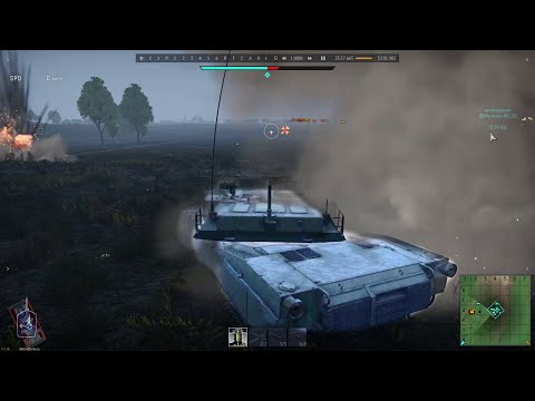 1 USA Abrams Tank vs 25 France Leclerc Tank Armor Test [ War Thunder ]