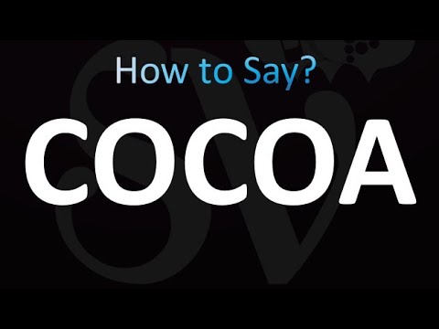 How to Pronounce COCOA (correctly!)