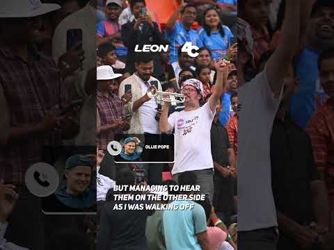 LEON India Diary: Ollie Pope on the Barmy Army #cricket #englandcricket #olliepope #barmyarmy #india