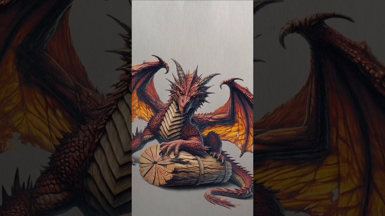 7 Levels of Dragon Drawing- How to Draw a Dragon....#dragondrawing #drawingtutorial #art..#sketchart