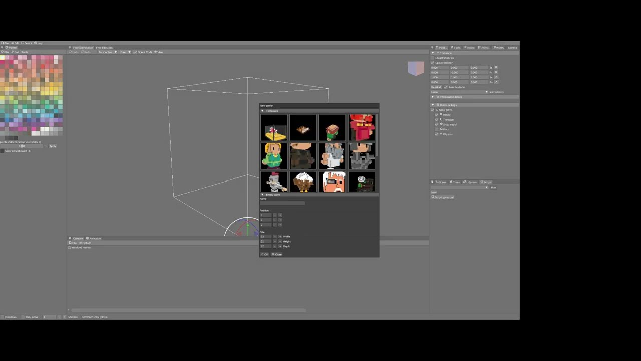 vengi voxedit animation scripting in lua