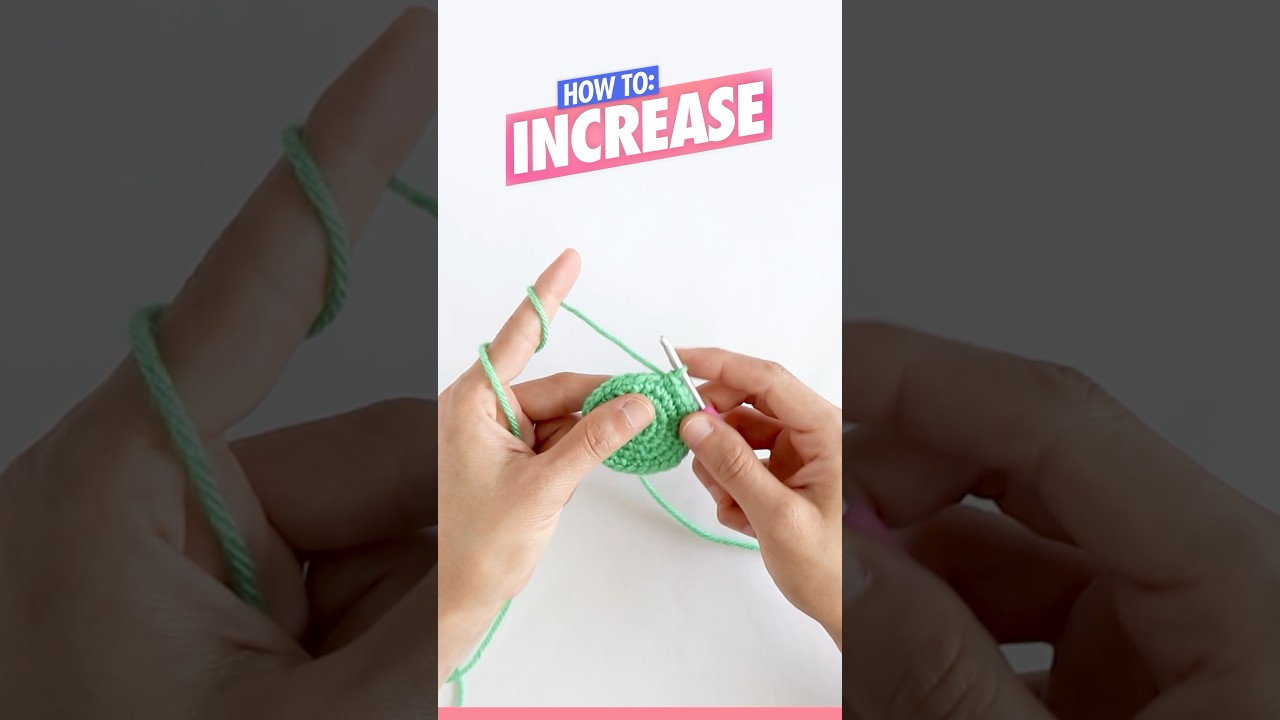 How to Crochet 🧶: Increase (Inc) Beginner Amigurumi Tutorial #easycrochet #crochettutorial #crochet