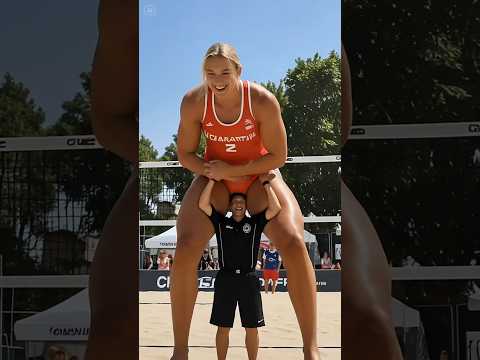 The tallest female volleyball player in the world #Women's volleyball team #Sports #Volleyball