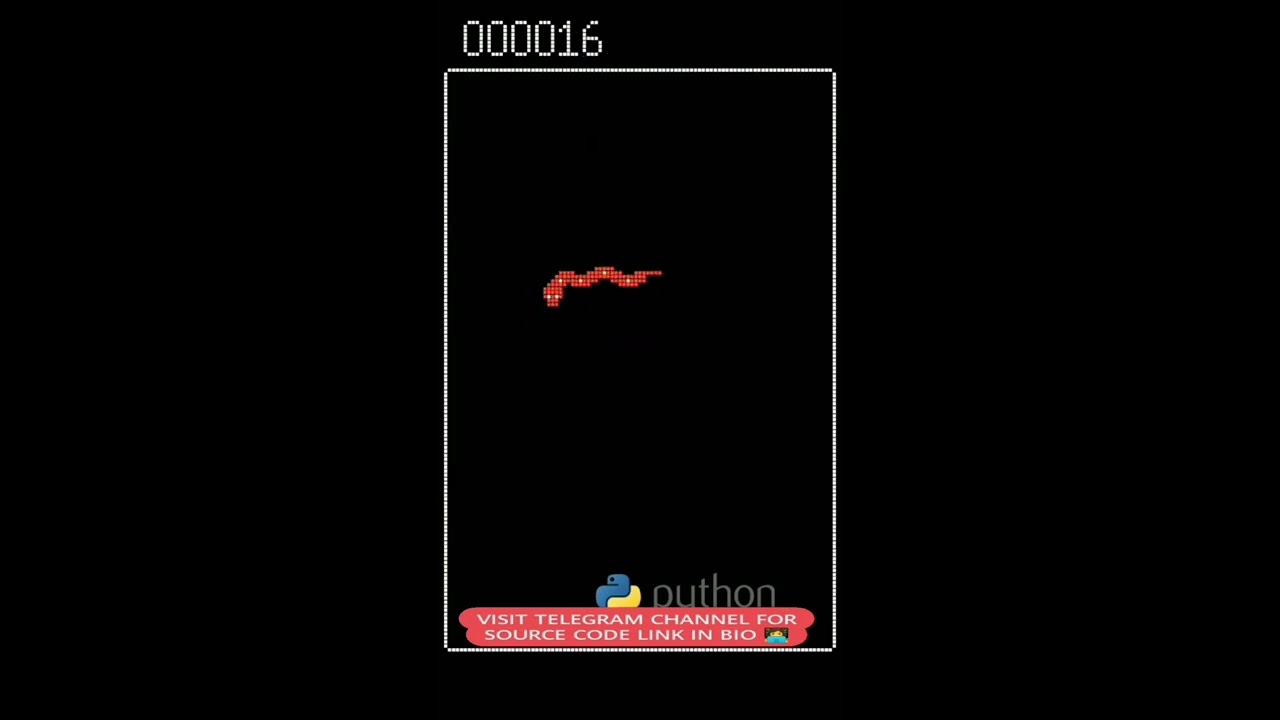 how to make Snake game by using #python