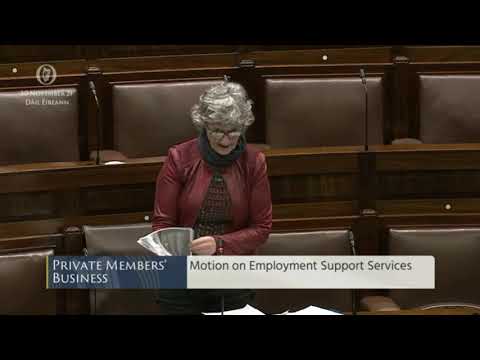 Catherine Connolly TD: Motion on Employment Support Services