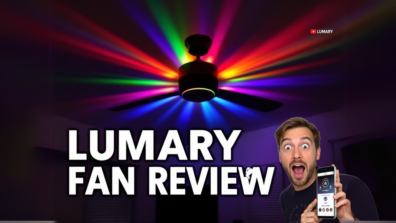 This Ceiling Fan Can Glow Any Color You Want!