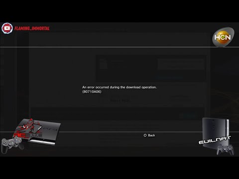 How to Fix Error 80710A06 On Your PS3