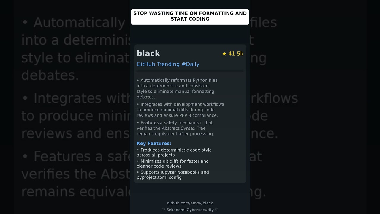 GitHub Trending Repositories: psf/black 🇬🇧