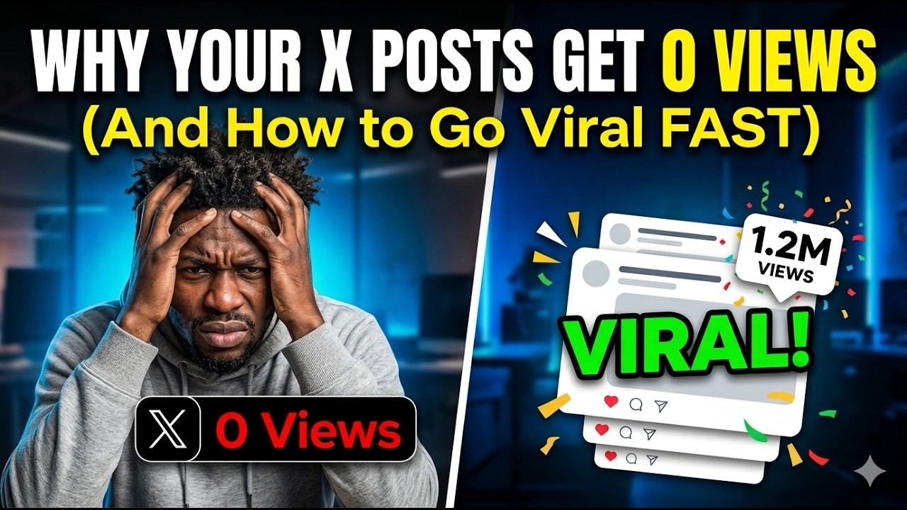 Why Your X Posts Get 0 Views (And How to Go Viral FAST)