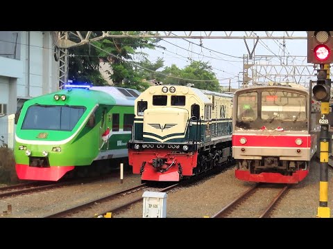 RAMAINYA KERETA API JAKARTA EDISI AKHIR SEPTEMBER 2024 : Lokomotif Livery Vintage & KERETA SPESIAL !