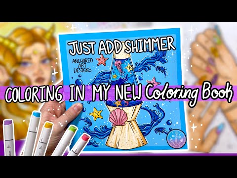 Color With Me in my NEW Cozy Coloring Book! 💖 Just Add Shimmer