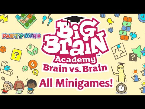 Big Brain Academy Brain VS Brain - All Minigames + Test!