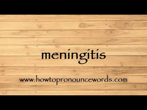 How To Pronounce meningitis New Video