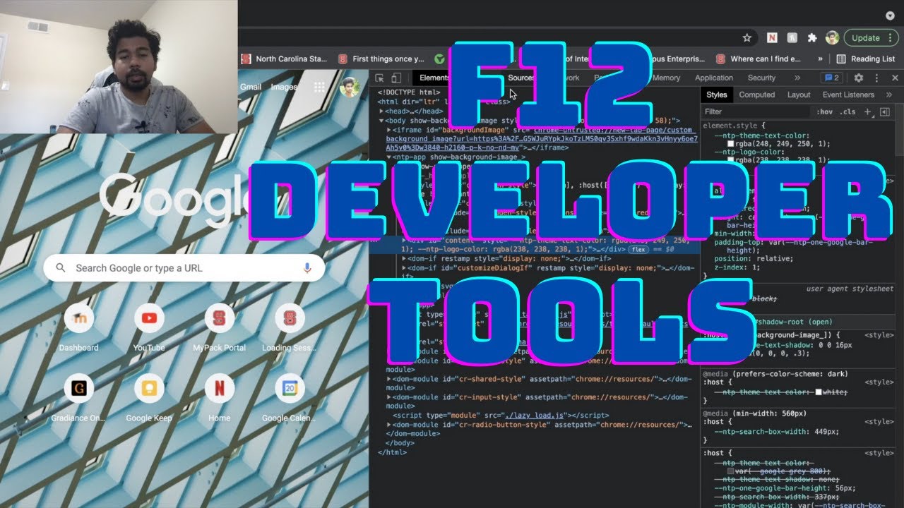 How to Use Developer Tools (F12)
