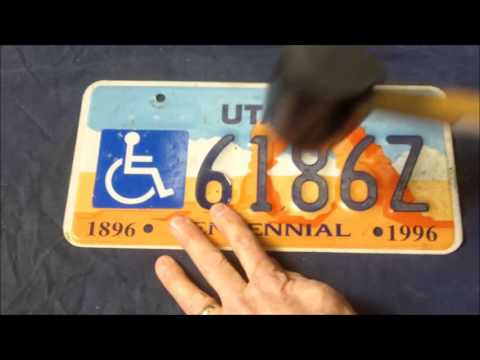 Cleaning and Storing of your license plates
