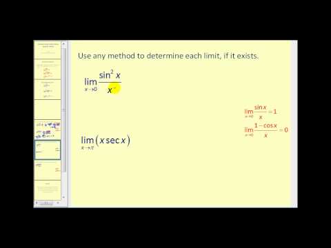 Determining Limits Using Special Limits | Math Help from Arithmetic ...
