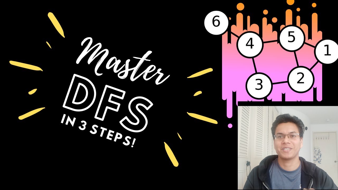 Master DFS in 3 Steps! Graph Depth First Traversal made super easy - DFS 1 MasterClass