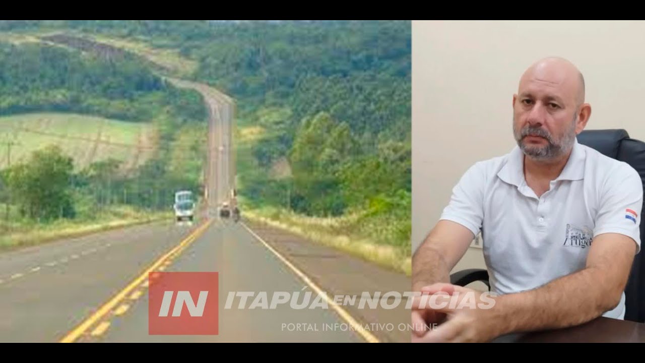 INTENDENTE DE GRAL. ARTIGAS TRABAJA PARA REPARACIÓN DE LA RUTA PY08 ANTE PELIGROS POR BACHES