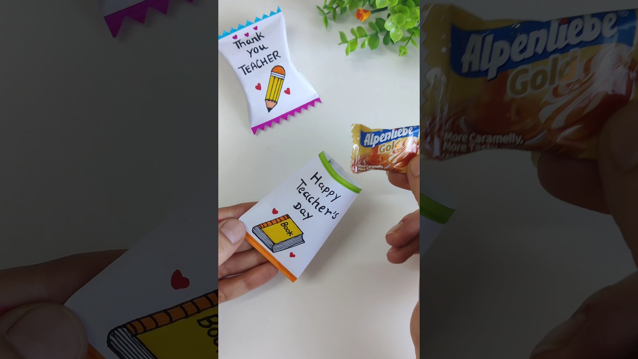 Easy DIY Teachers' Day Gifts: Candy Wrapping & Hidden Messages! 🍭✏️ #ArtCraft #GiftIdeas #asmr