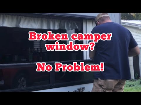 Replace glass in camper / rv window
