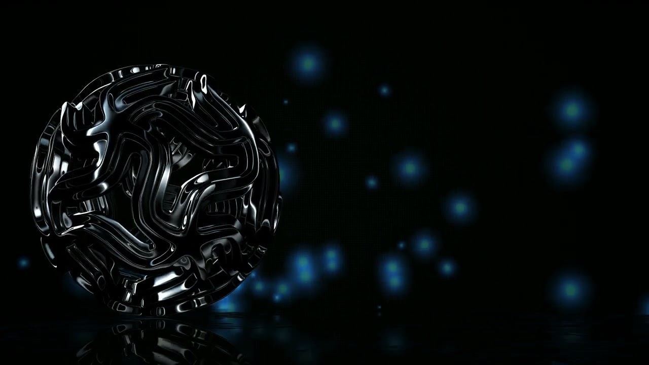 FREE Background - Black Figure with Blue Lights