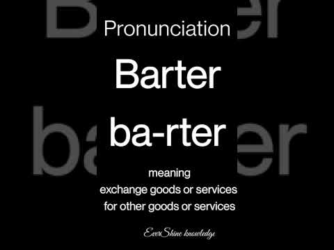 How to pronounce word Barter/Barter pronunciation with Definition ( meaning )