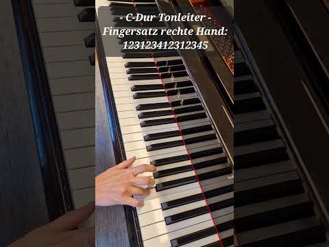 C-Dur Tonleiter (rechte Hand)