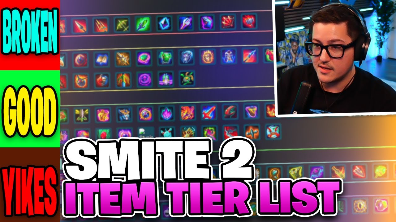 ITEM TIER LIST SMITE 2 - UPDATED