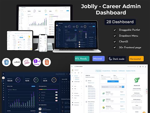 Job Board Bootstrap 5 Admin Web App Template – Joblly