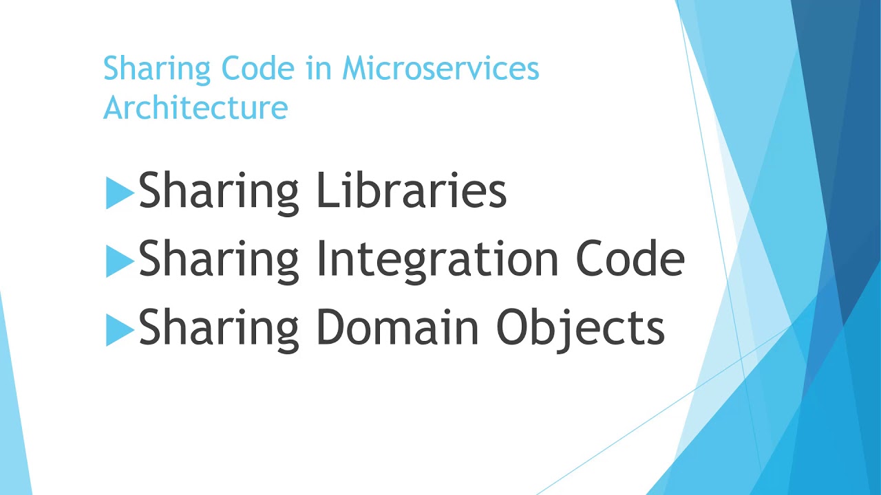 Microservices - Code Sharing
