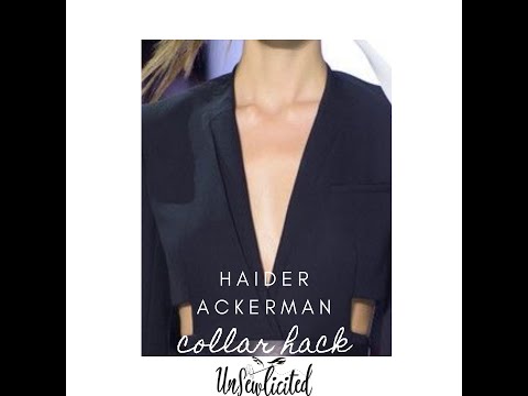 Haider Ackerman Collar Hack Project by Susan UnSewlicited