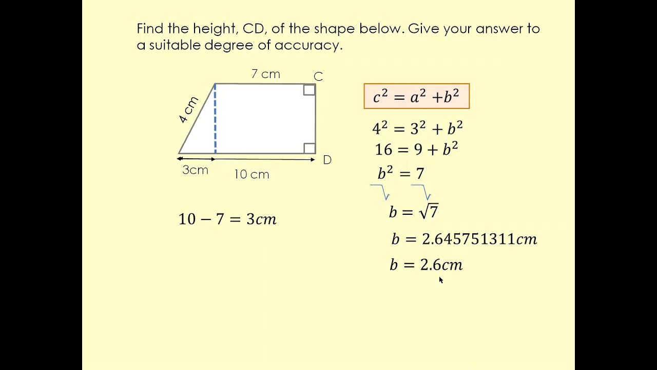 Pythagoras Part 2 More complex problems