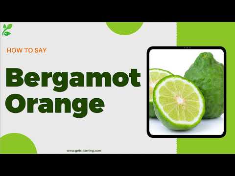 How to Pronounce Bergamot Orange in English Correctly