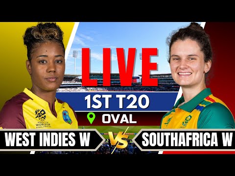 🔴Live: South Africa Women vs West Indies Women | 1st T20 Live Score & Commentary | Live match today