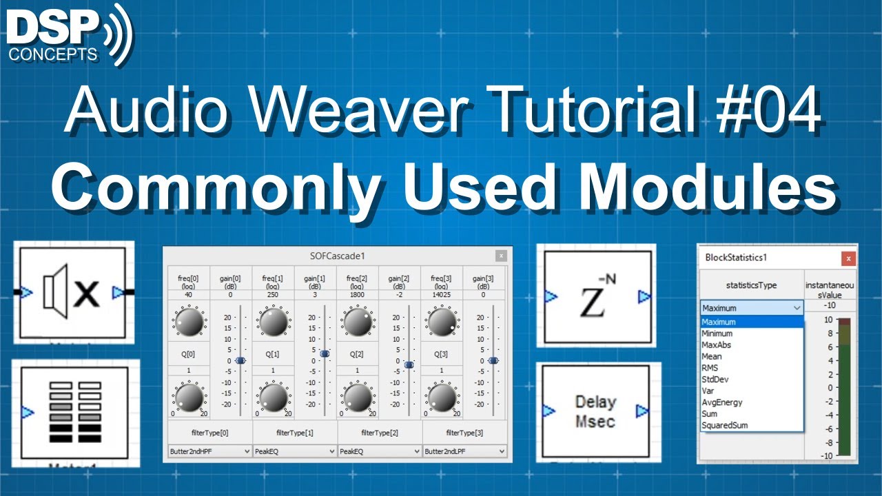 Audio Weaver Designer: Commonly Used Modules