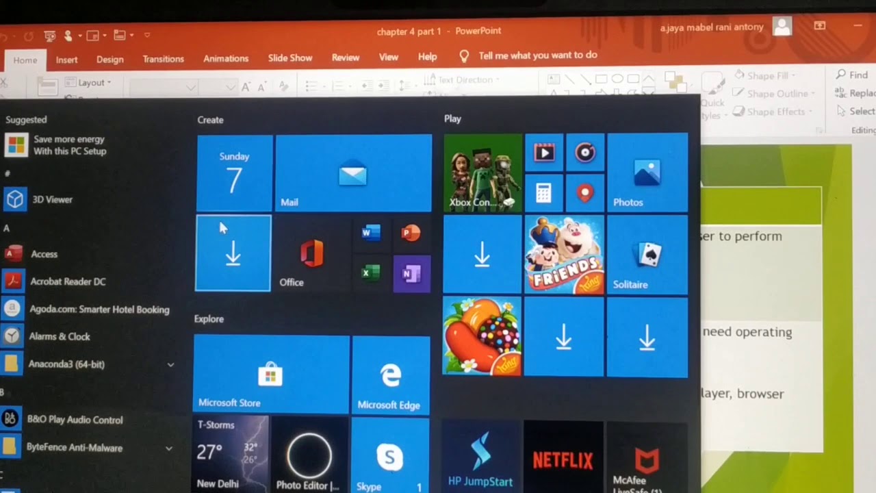 Introduction to software in English, Theoretical concepts of operating system, chapter 4, part 1,