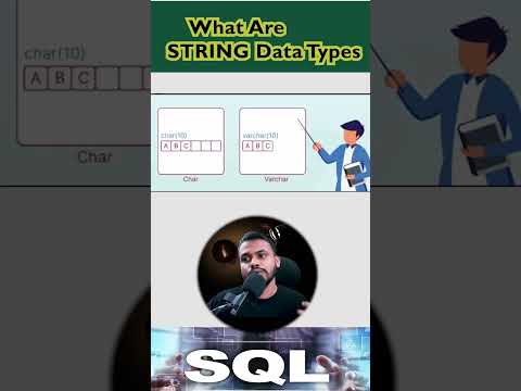 Difference between CHAR & VARCHAR? SQL Data Types? #datascience #sql