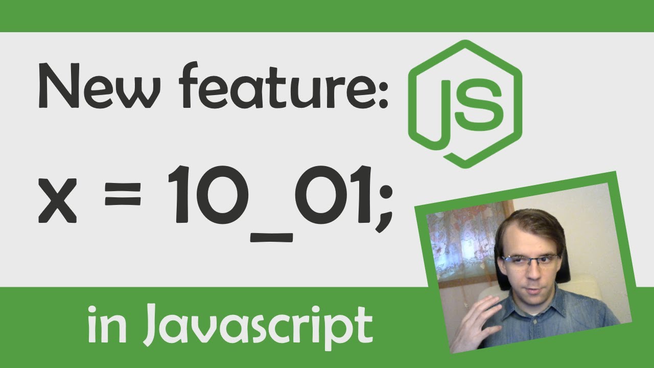 Numeric separators (_) in Javascript