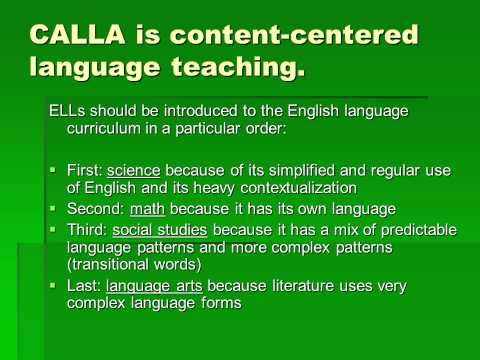 CALLA Model for Instruction | ELL Guidebook