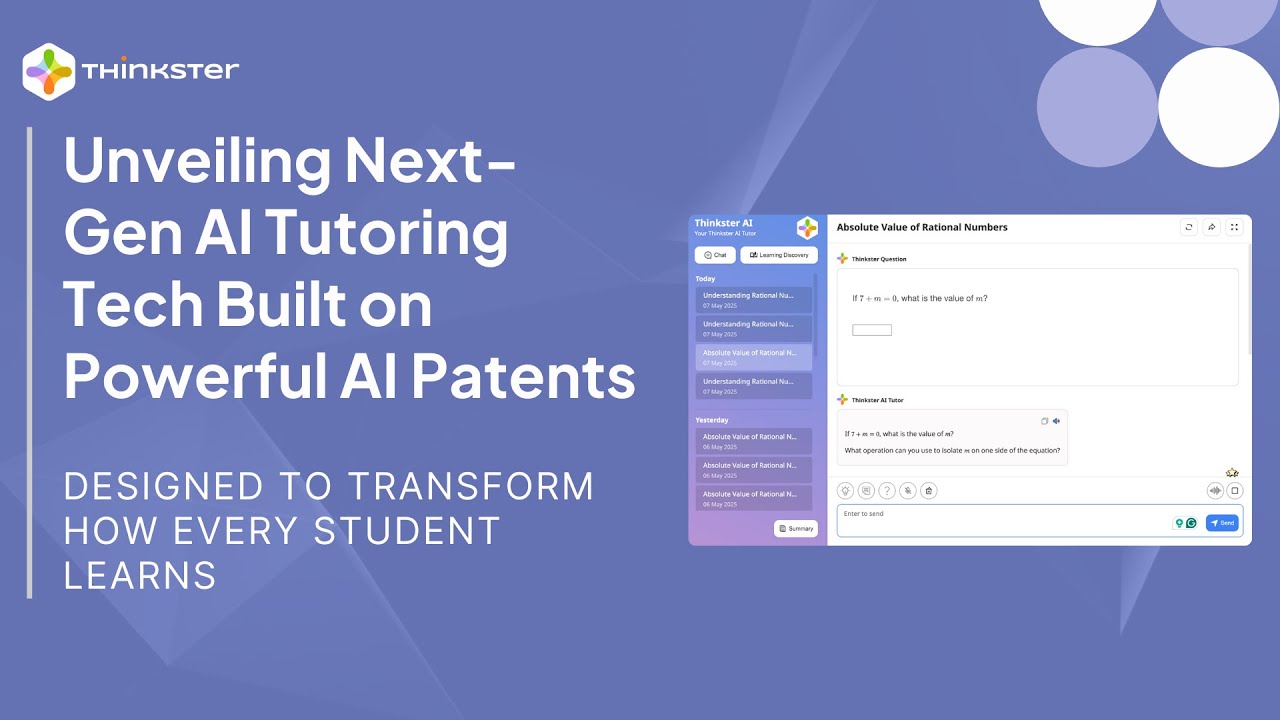 AI Math Tutor for Kids | Thinkster's Patented AI Coach Revolutionizes Math Learning