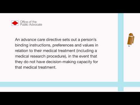 Advance care directives